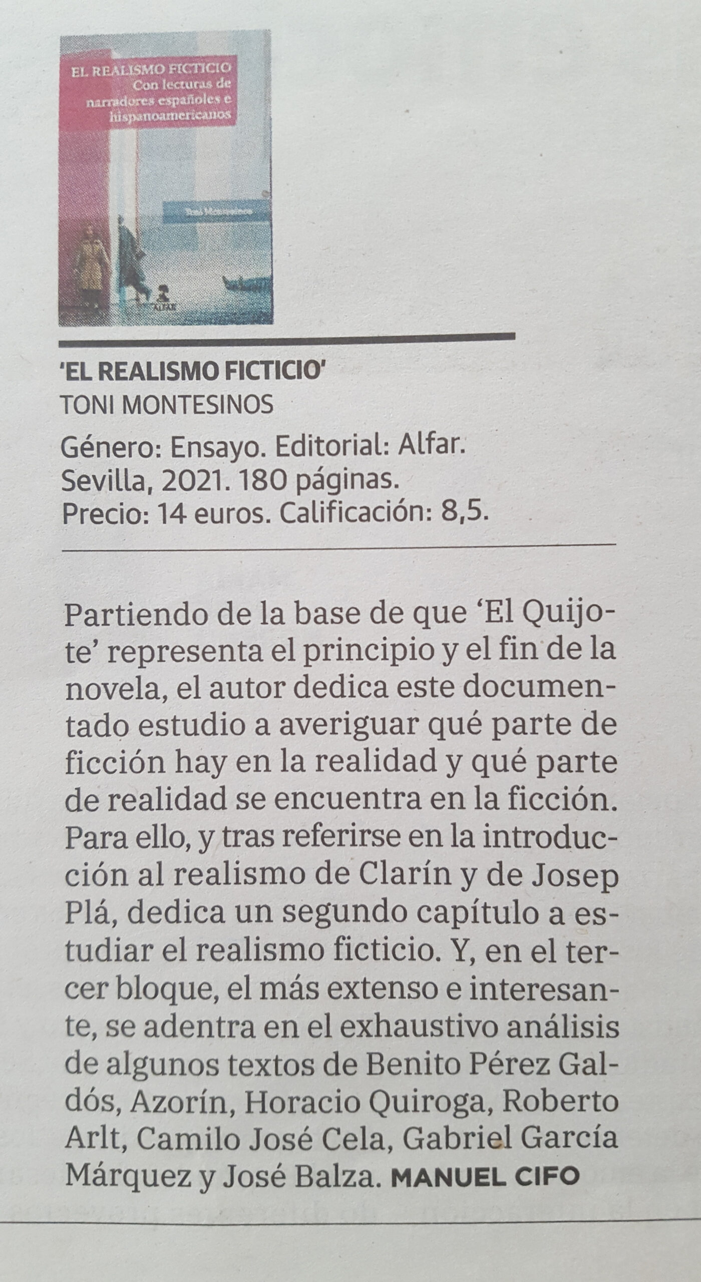 Diario La Verdad de Murcia - Toni Montesinos y 'El Realismo Ficticio ...